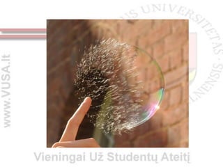 Dalies VU studentų neatstovavimo problemos darbo grupė | PPT