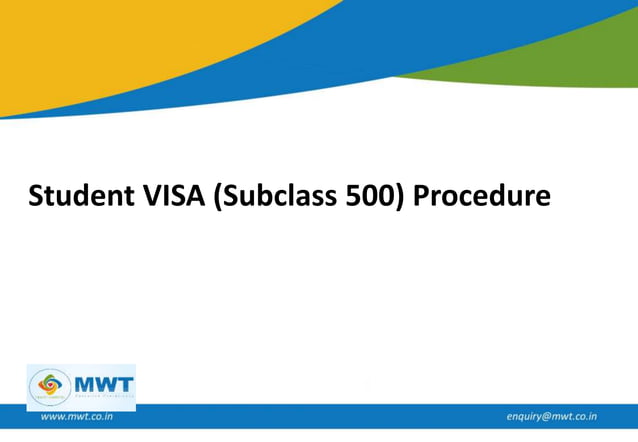Student visa process | PPTX | Education