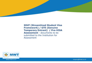 Student visa process | PPTX | Education