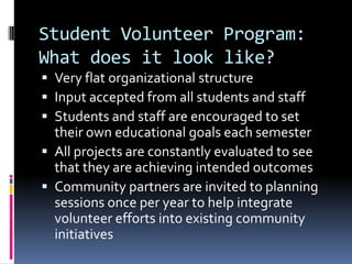 Student volunteer program | PPT