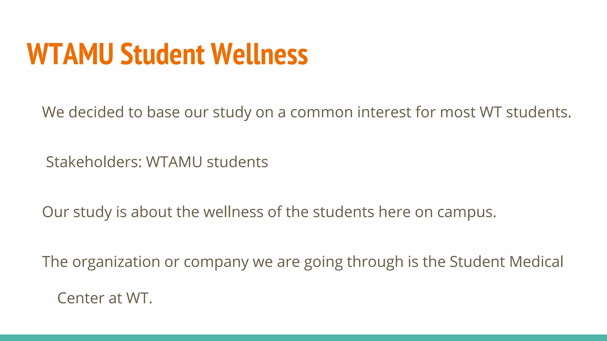 Student wellness | PPTX