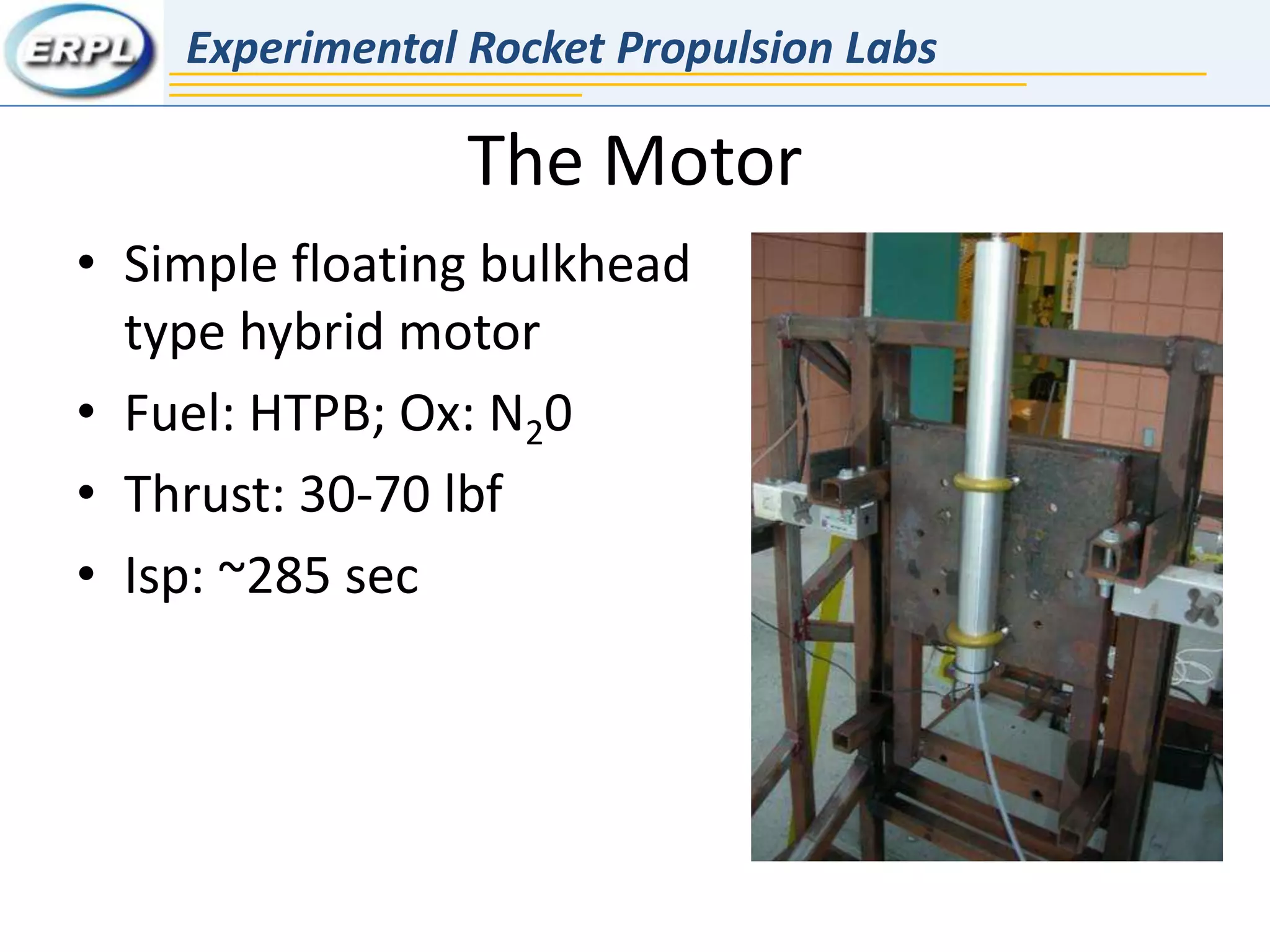 Student Working With Hybrid Rocket Motors | PPTX