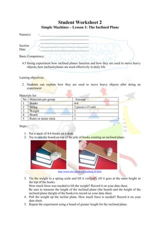 Student worksheet2 | PDF