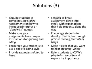 Student writing problems faculty challenges and solutions | PPTX