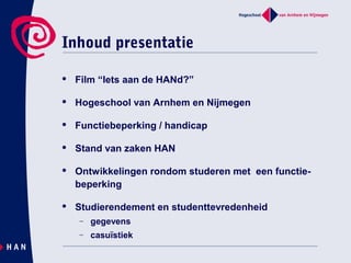 Studeren met functiebeperking | PPT