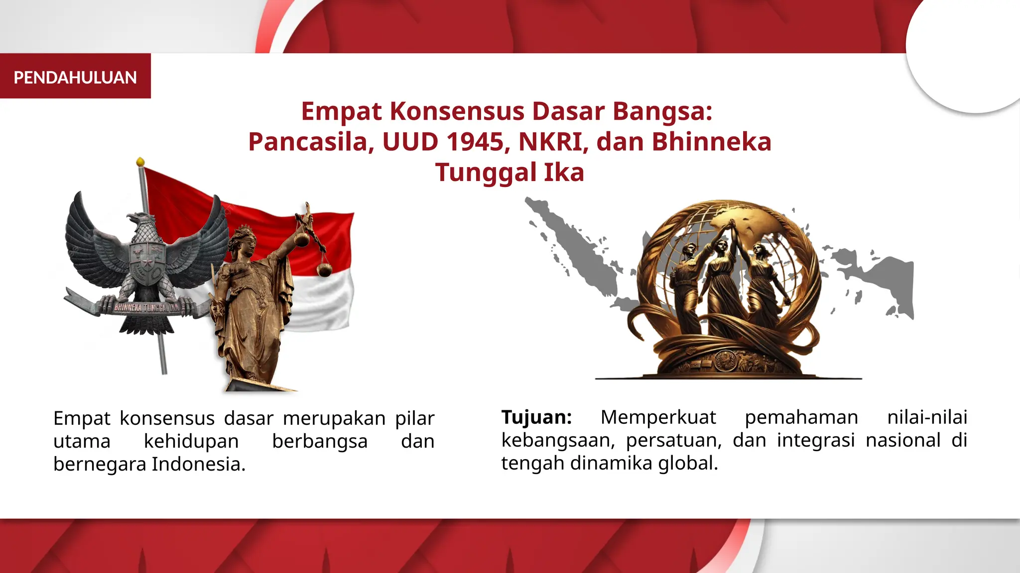 Studi Empat Konsensus Dasar Negara Indonesia NKRI | PPTX