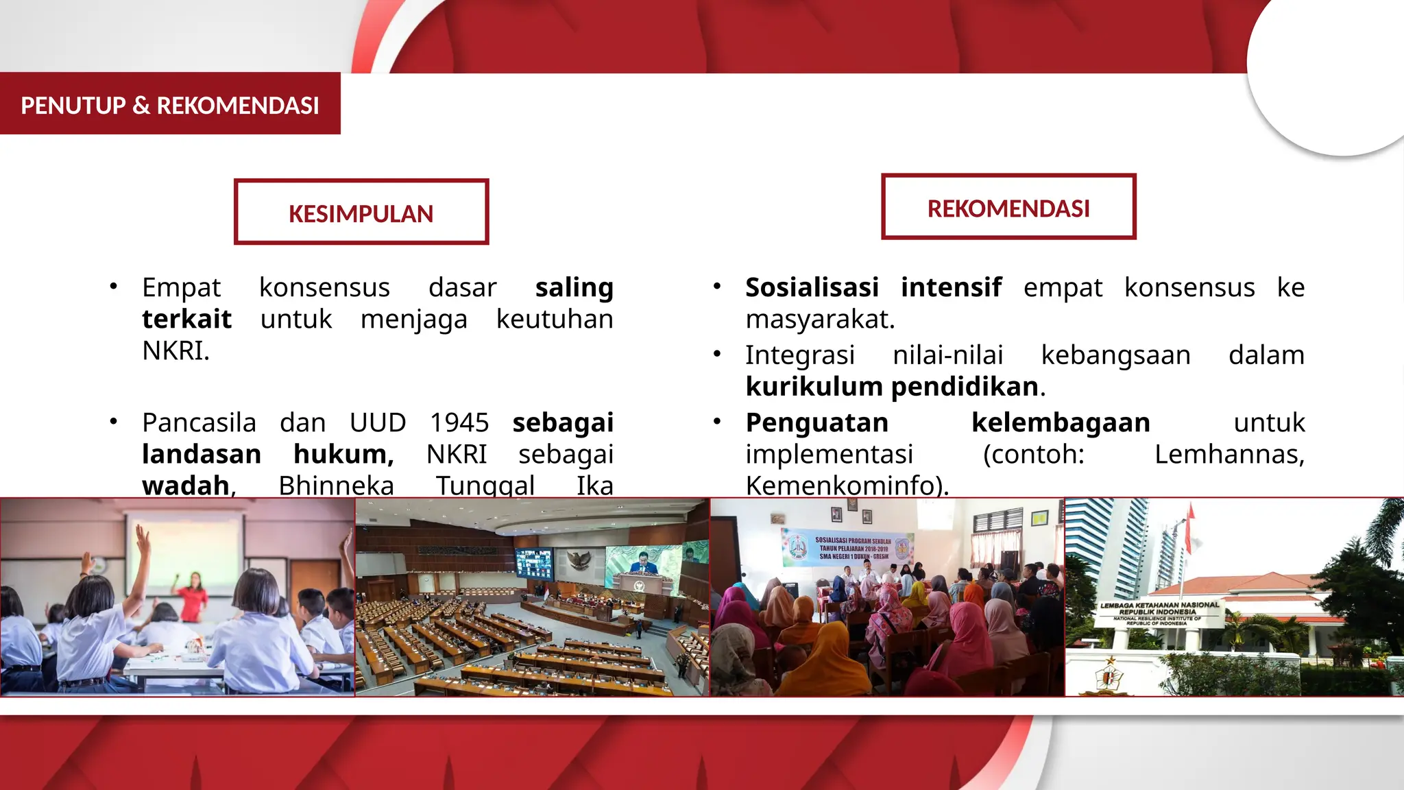 Studi Empat Konsensus Dasar Negara Indonesia NKRI | PPTX