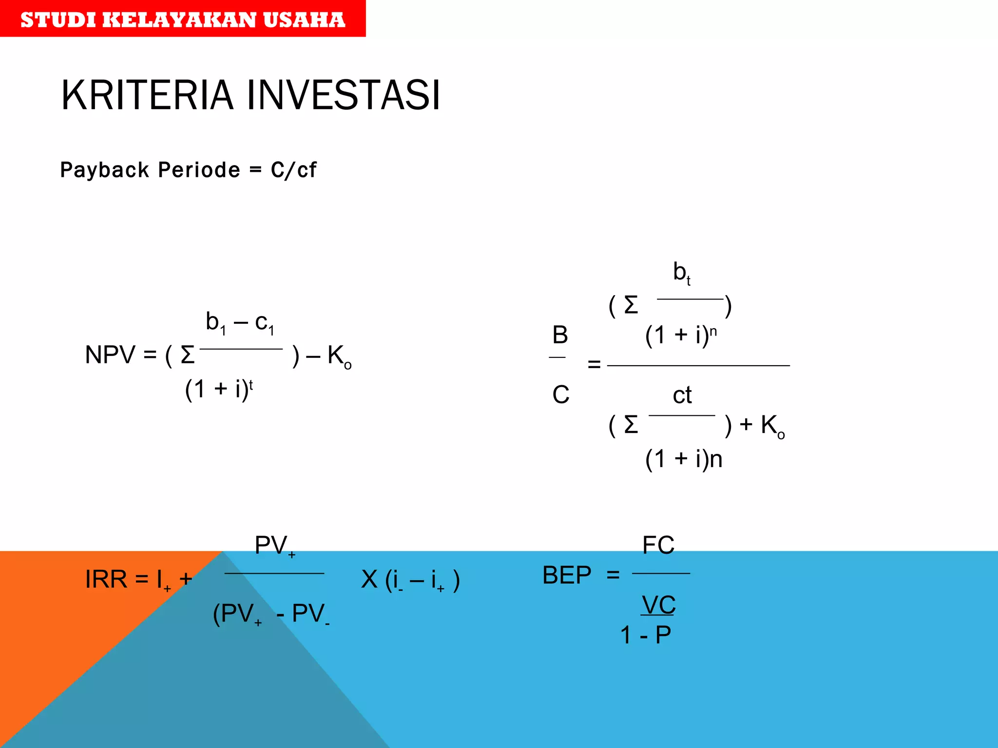 Studi Kelayakan Bisnis | PPT