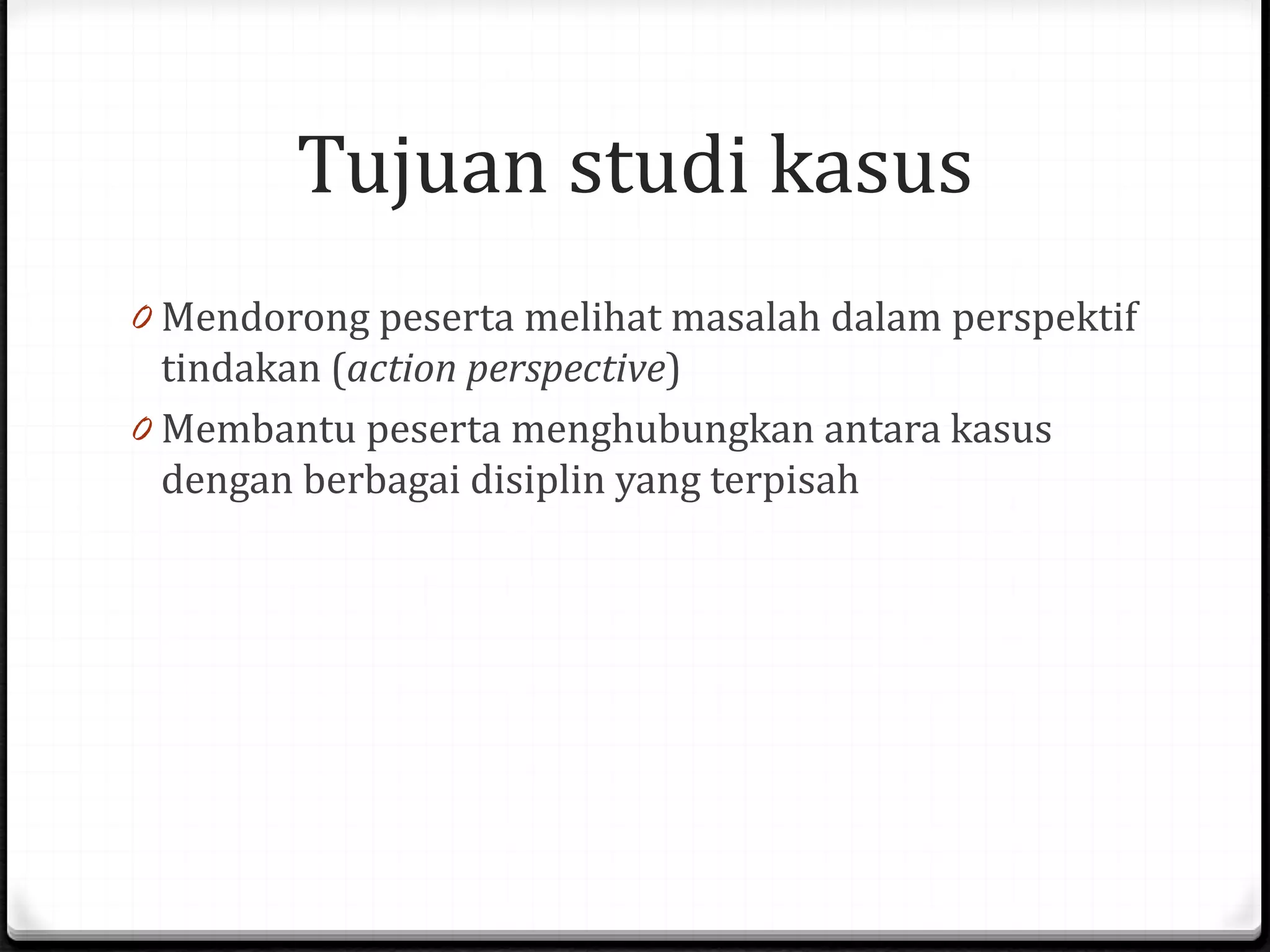 Metode Studi Kasus-Teaching Case | PDF