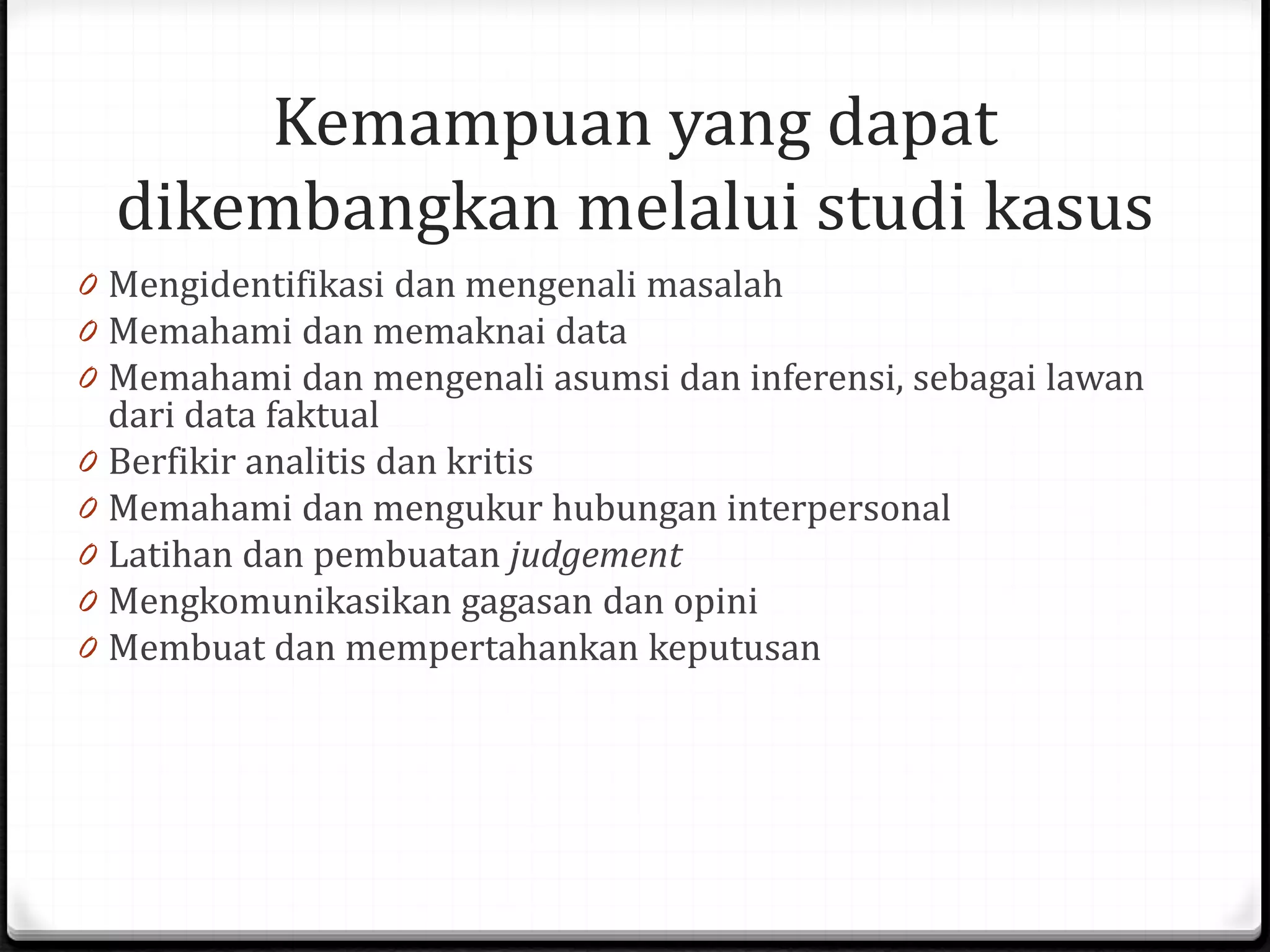 Metode Studi Kasus-Teaching Case | PDF