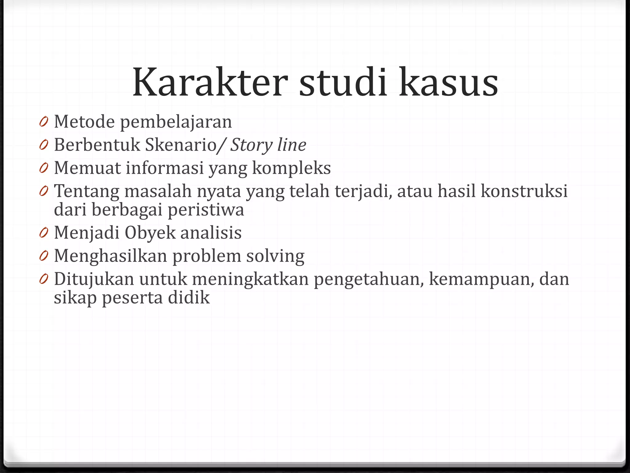 Metode Studi Kasus-Teaching Case | PDF