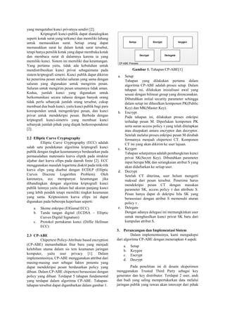Studi dan implementasi keamanan user privacy menggunakan cp abe | PDF