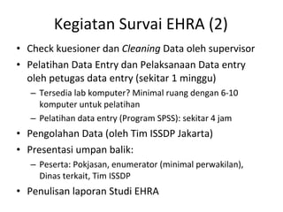 Studi EHRA (Environmental Health Risk Assessment) | PPT