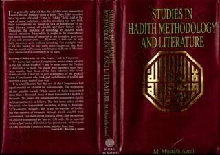 Studies in Hadith Methodology and Literature | PPT