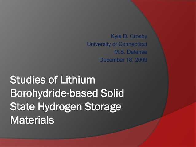 LiBH4 Hydrogen Storage Materials | PDF