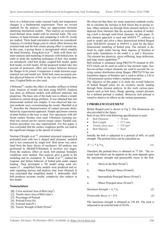 Studies on factors influencing the behavior of bolted flanged joints | PDF