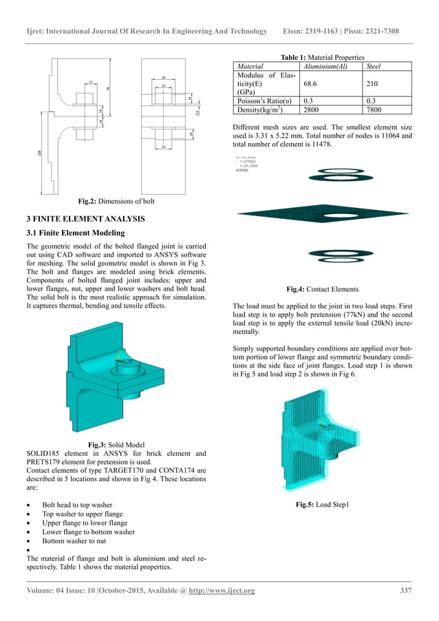 Studies on factors influencing the behavior of bolted flanged joints | PDF
