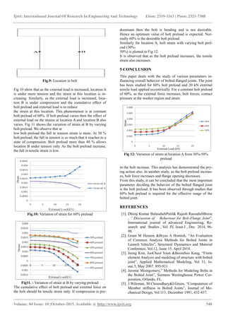 Studies on factors influencing the behavior of bolted flanged joints | PDF