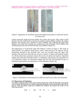 Studies on the effects of oxidation and its repression in mag welding ...