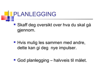 Studieteknikk og oppgaveskriving pp | PPT