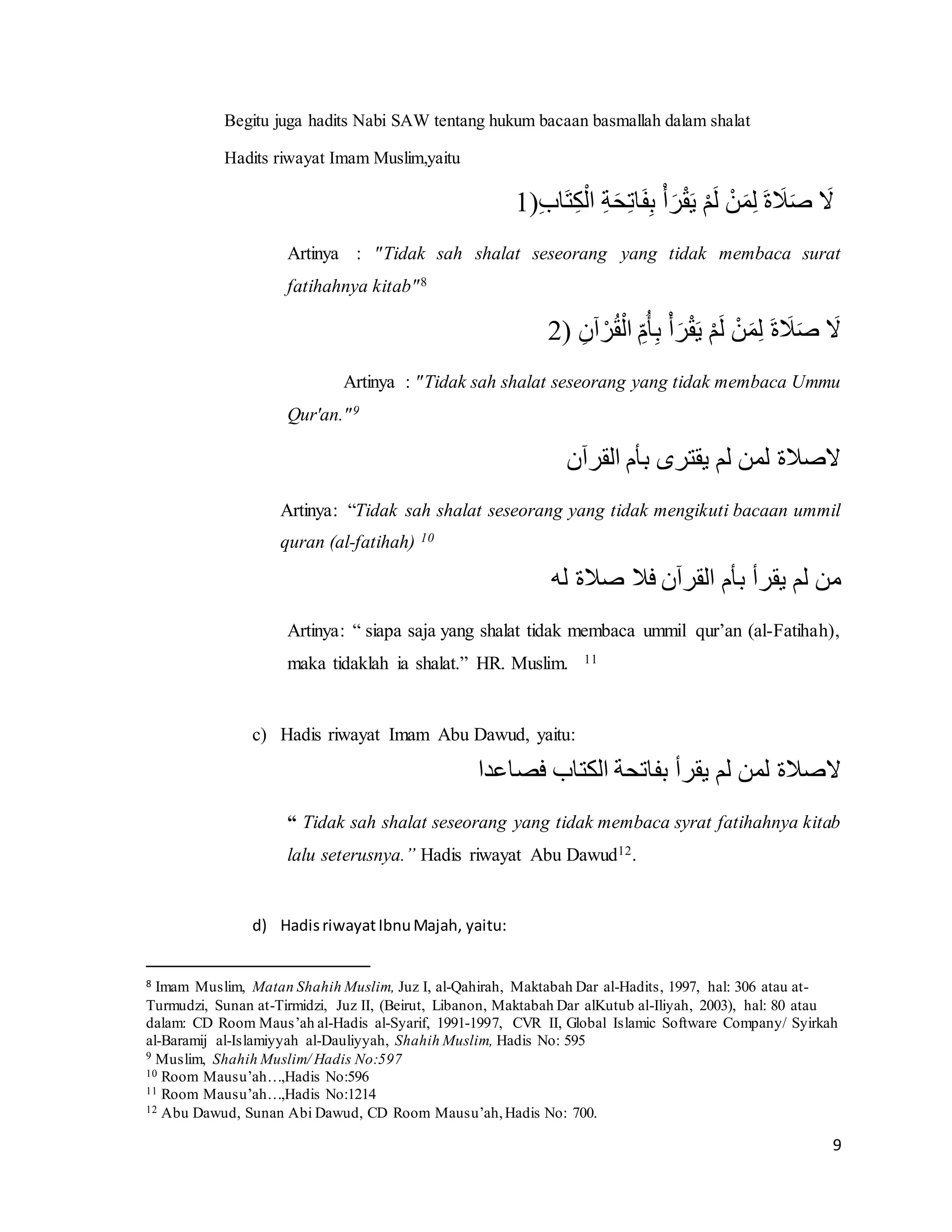 Studi hadis (revisi) | DOCX