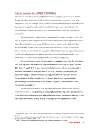 Studi intertekstual Yohanes dan Yesaya | PDF