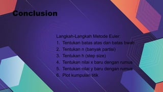 STUDI KASUS -Metode Euler .pptx