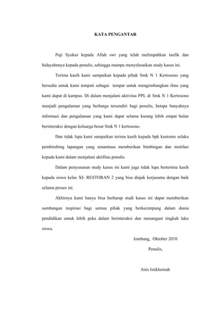 contoh studi kasus | DOC