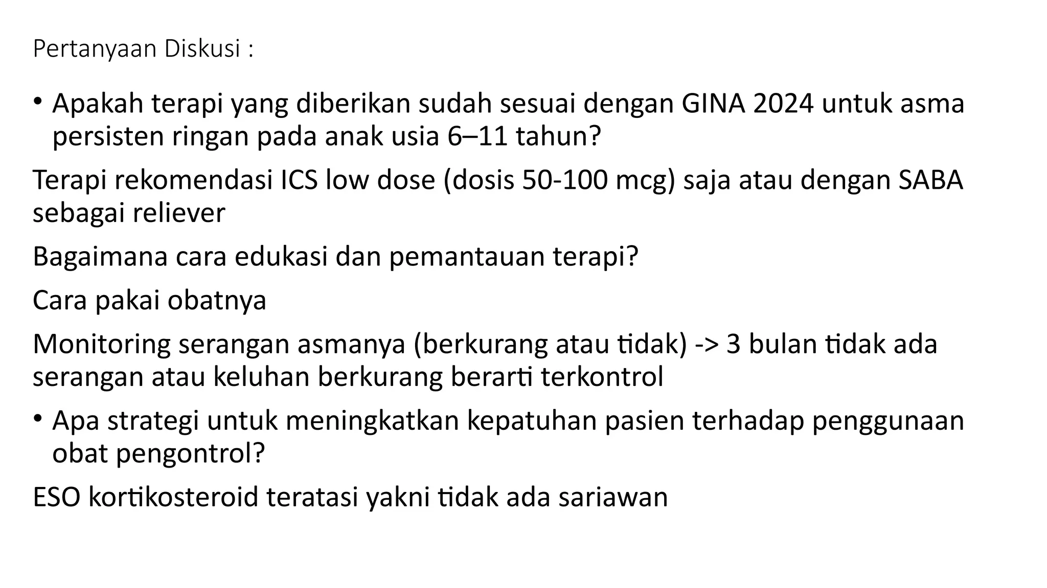 STUDI KASUS ASMA. Anak dan dewasa sesuai gina pptx | PPTX