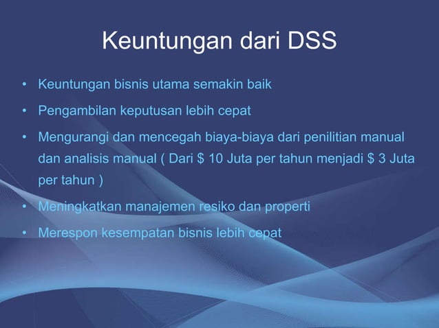 Studi Kasus Dss | PPT