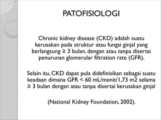 Studi Kasus Farmakoterapi Chronic Kidney Disease | PDF