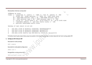 Studi Kasus Konfigurasi RIP dan Cisco Access Control List (ACL) | PDF