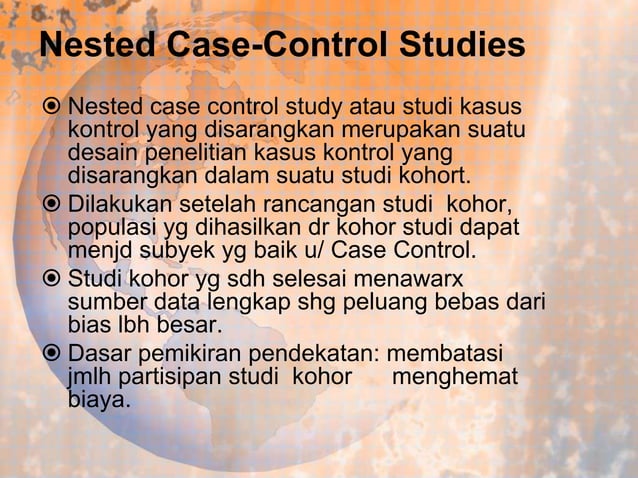 Epidemiologi Lanjut : Penelitian Case Control | PPTX