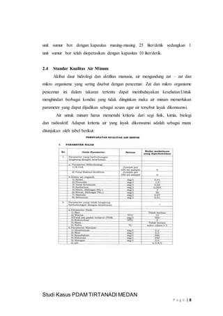 Studi kasus pdam tirtanadi medan new | DOCX