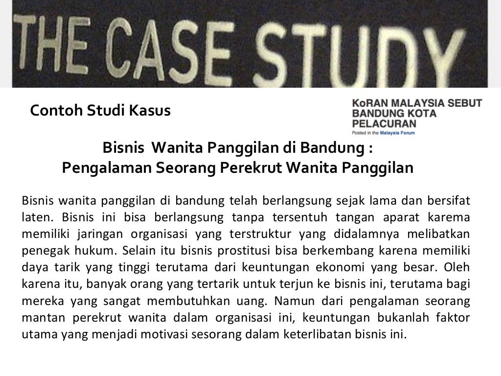 Studi Kasus (Contoh Kasus