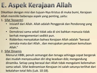 Studi kerajaan allah menurut injil sinoptis | PPTX