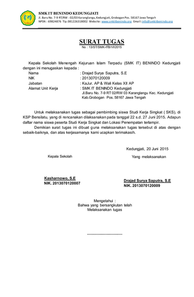 Studi kerja singkat magang 2014 15 | PDF | Free Download