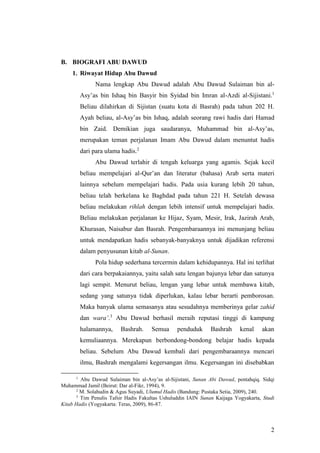 Studi Kitab Hadits Abu Dawud | DOCX