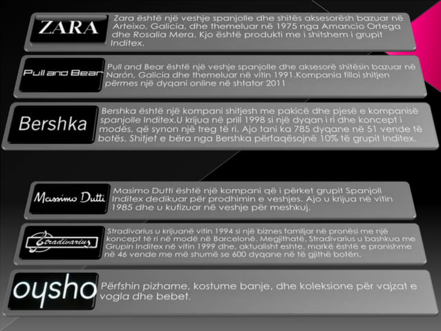 INDITEX, "ZARA" | PPT