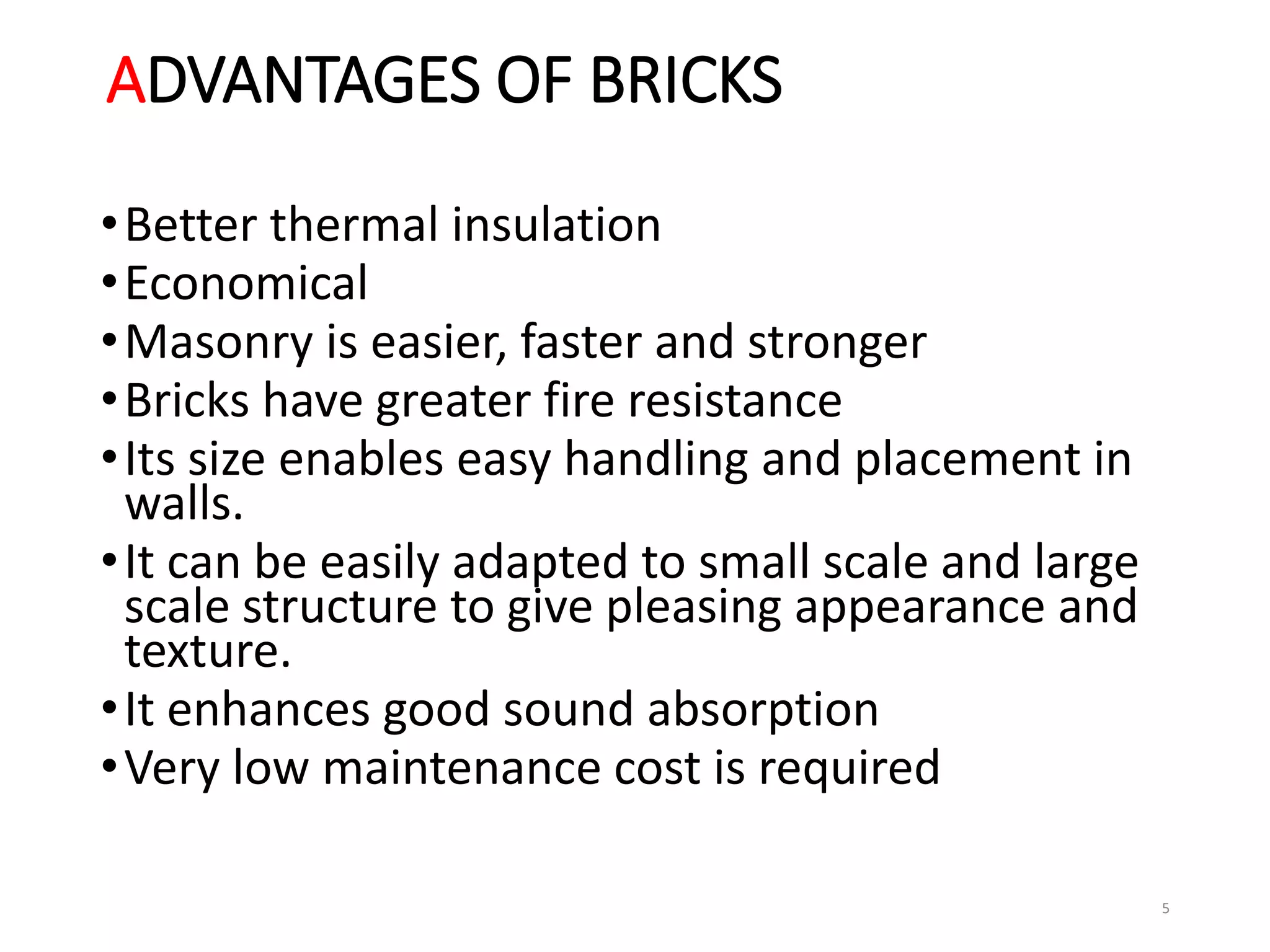 brick as a building material | PPTX