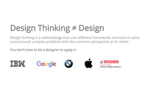 Retail Innovation Workshop powered by Design Thinking | PDF