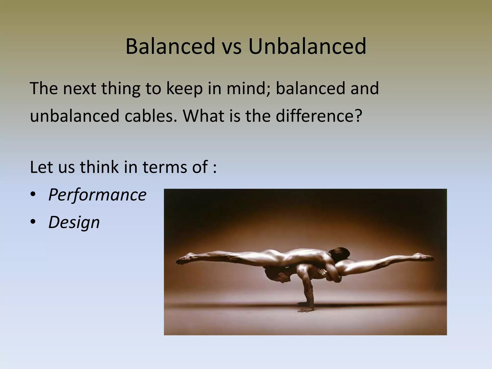 Important Studio Cables & Usage | PPTX