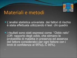 Studio epidemiologico multicentrico italiano sulla disfunzione ...