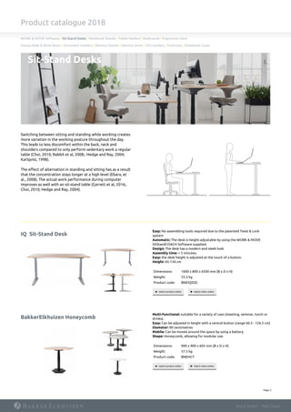 Studio line ergonomic solutions product catalogue | PDF