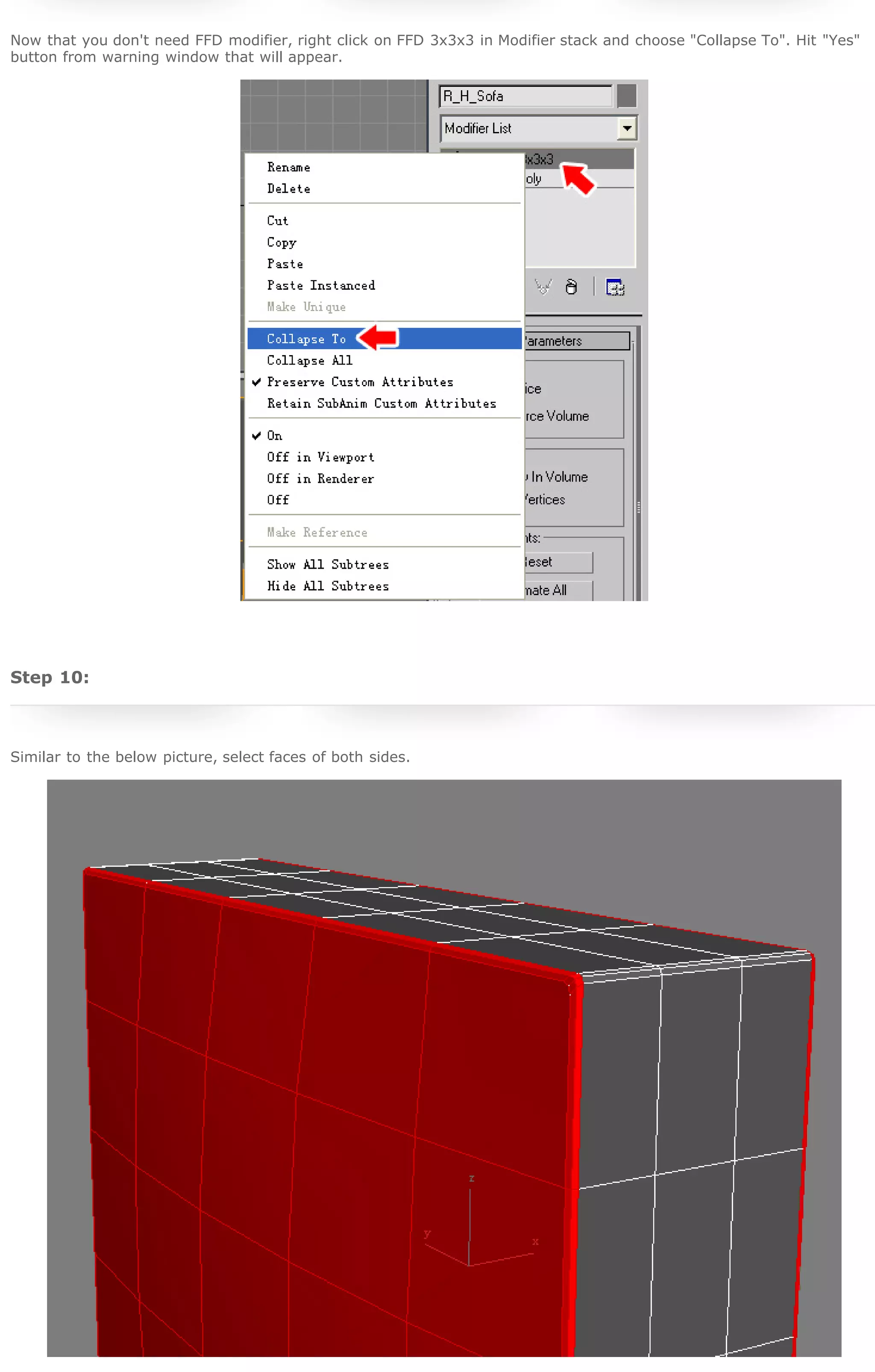 Studio max object tutorial 01 making of sofa | PDF