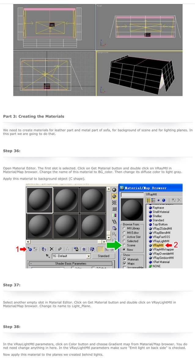 Studio max object tutorial 01 making of sofa | PDF