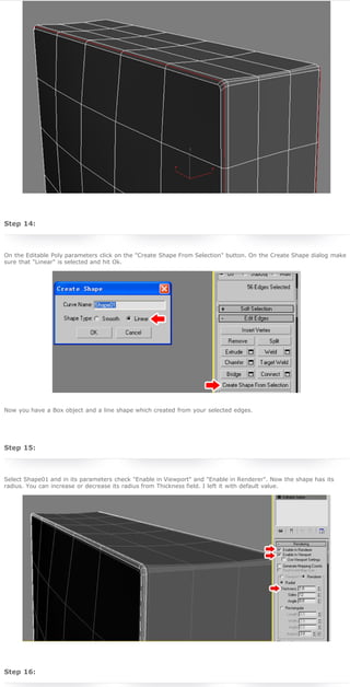 Studio max object tutorial 01 making of sofa | PDF