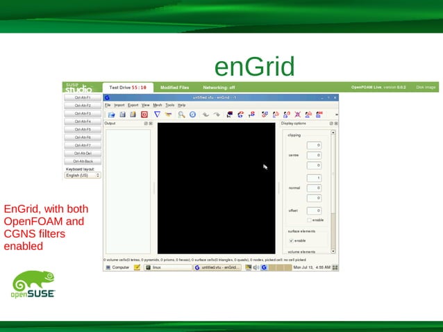 Suse Studio: "How to create a live openSUSE image with OpenFOAM® and CFD tools" | PPT