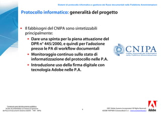 Protocollo Informatico: studio preliminare | PPT