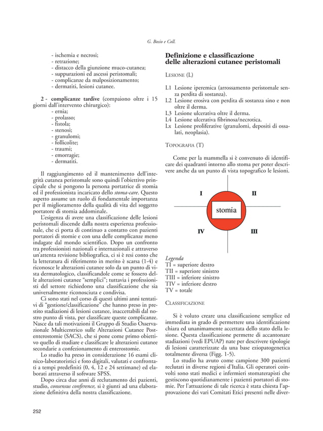 Studio osservazionale multicentrico sulle alterazioni cutanee post ...